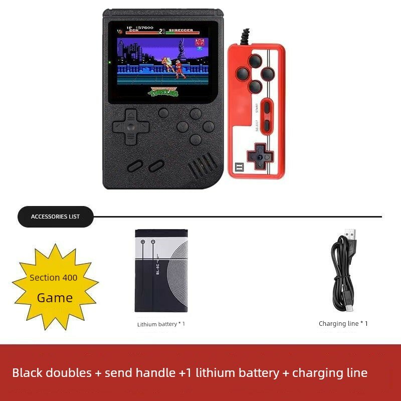 Портативная игровая консоль, 400+ игр, 64G/16G, 30 часов игры, 500GB, двойной экран