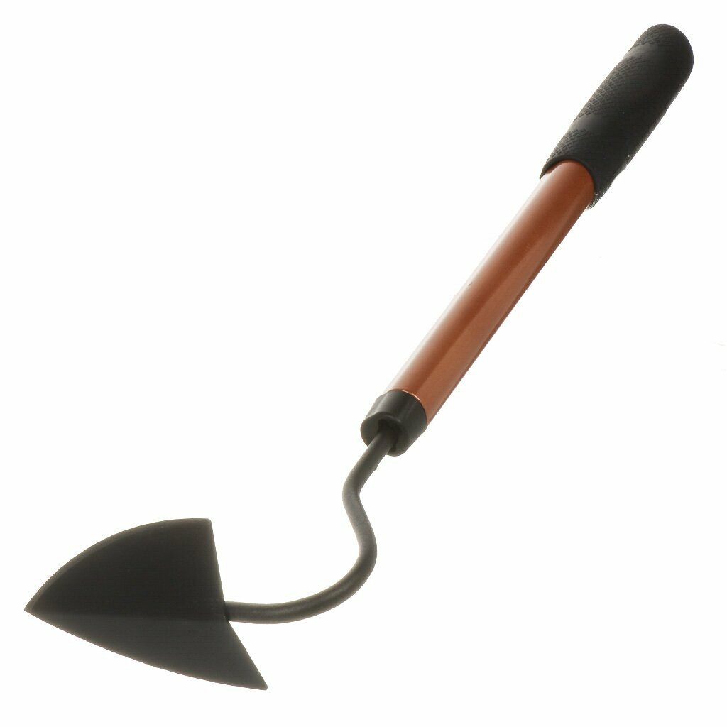 Тяпка с черенком Kopper Tools Альбатрос ФИ.029.000, коричневая, дюралюминиевый черенок, для сада и огорода