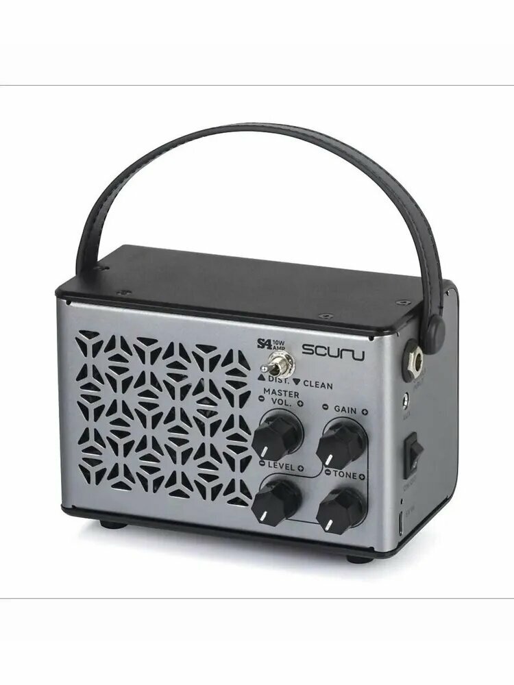 Портативный комбоусилитель для электрогитары Scuru S4, на батарейках, 10Вт