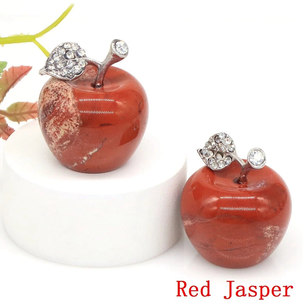 Статуэтка яблоко Red Jasper, 10шт