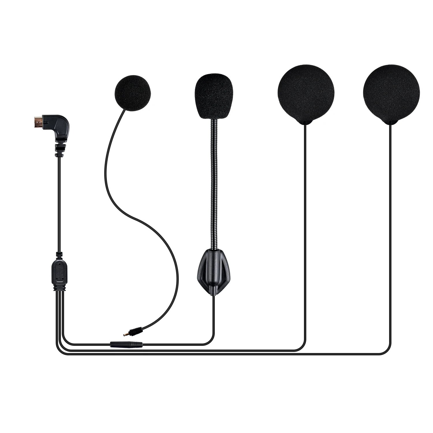 Fodsports Мотоциклетный шлем Bluetooth Интерком Аксессуар Мягкий Твердый Микрофон Динамик Гарнитура Применить К Fx6 Intercomunicador Moto