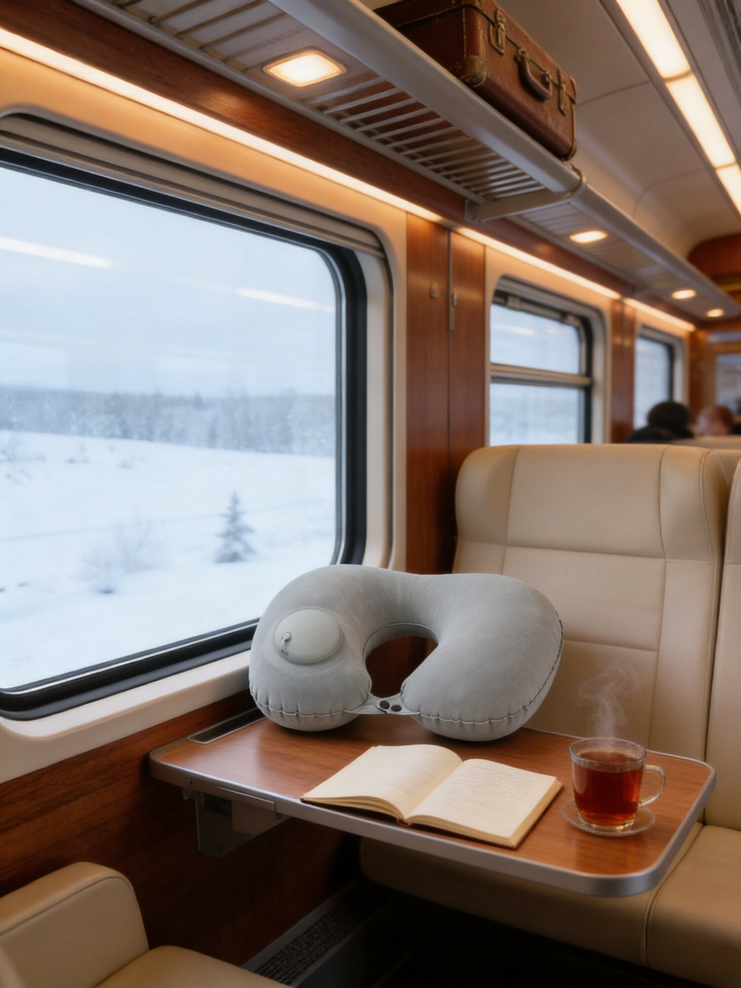 Подушка для путешествий надувная, анатомическая поддержка шеи в самолете поезде или автомобиле компактная и легко укладывается в багаж