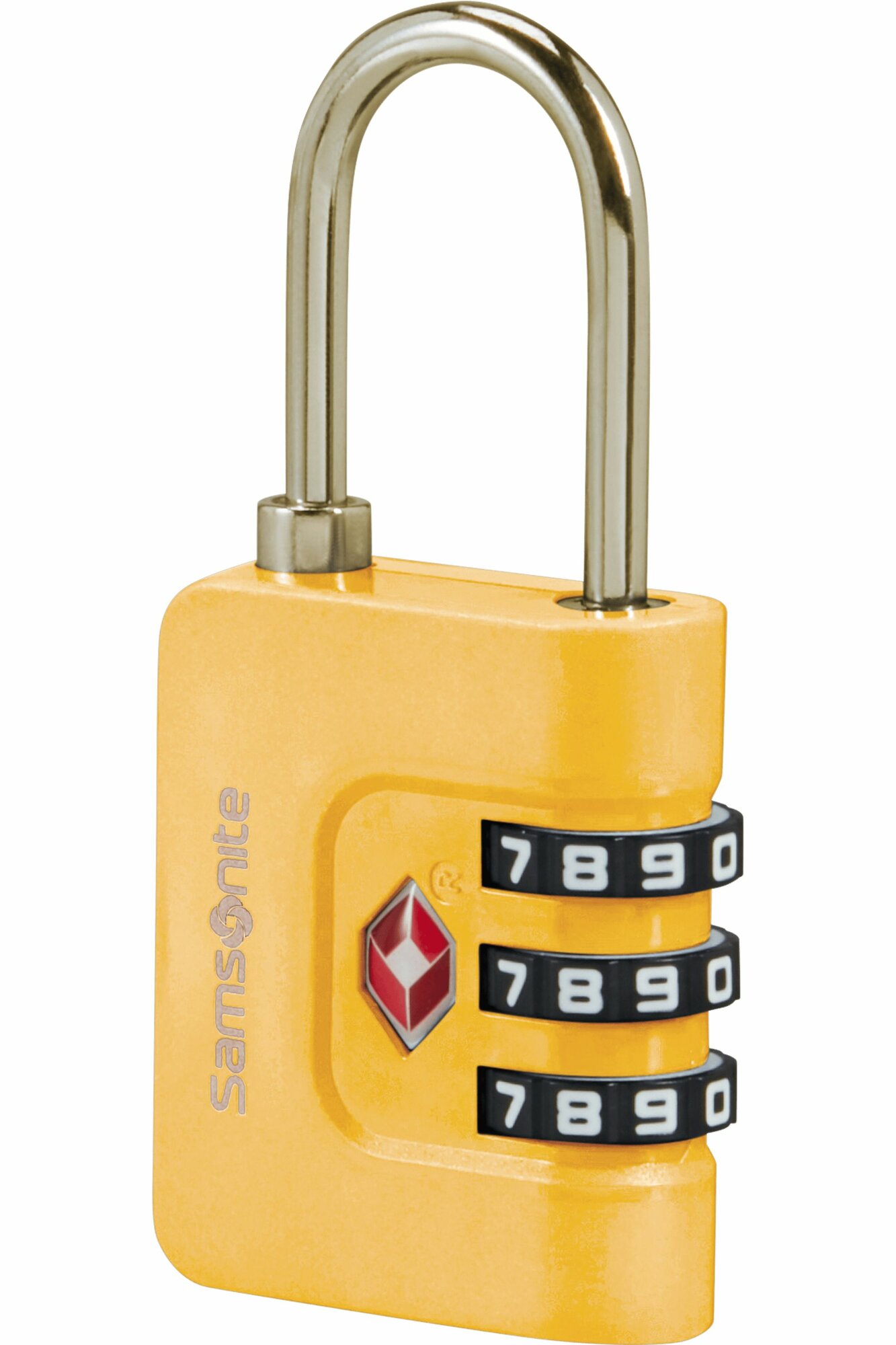 Навесной кодовый замок для чемодана Samsonite REVOLUTION Combilock 3 Dial TSA Yellow