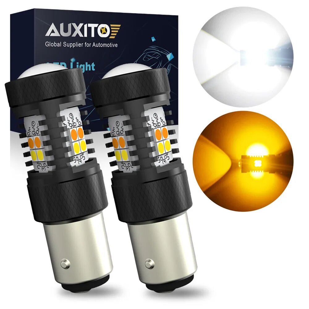 Светодиодная лампа AUXITO 1157 BAY15D, стоп-сигнал, указатель поворота