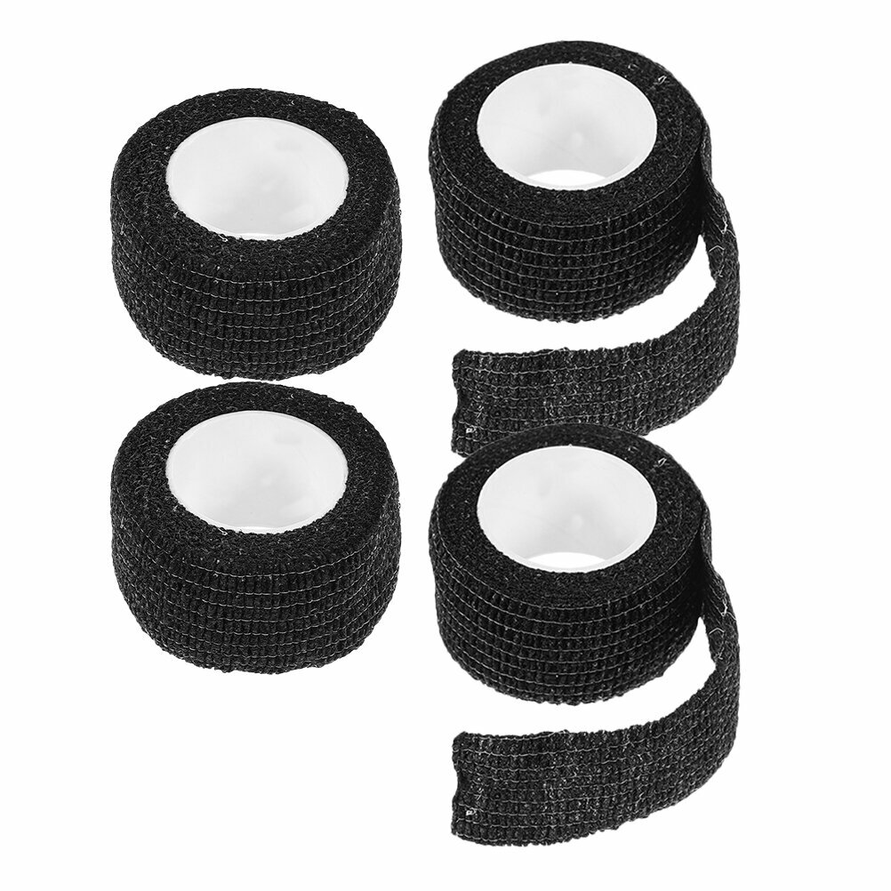 Лента для обмотки ножек столов и стульев, износостойкая, звукопоглощающая и противоскользящая лента для пола, защитные накладки на ножки столов и стульев, накладки на ножки диванов и табуретов (черная), 4 рулона
