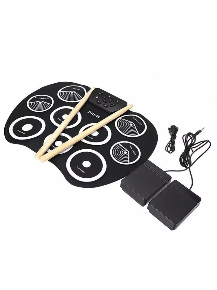 Гибкая электронная ударная установка MusOn G801 / Гибкий барабан / Барабанная установка