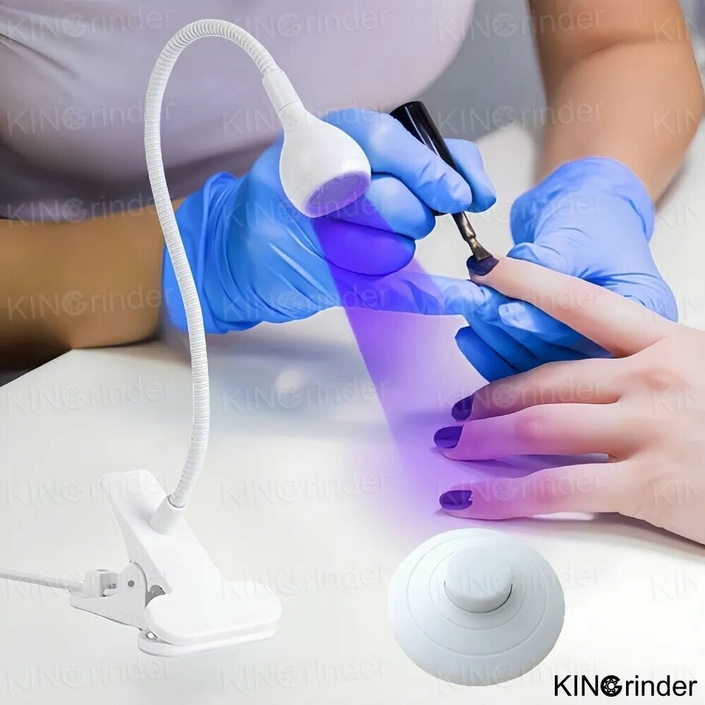 USB-лампа для полимеризации гель-лака Портативная UV/LED лампа с ножной педалью для быстрого маникюра и педикюра