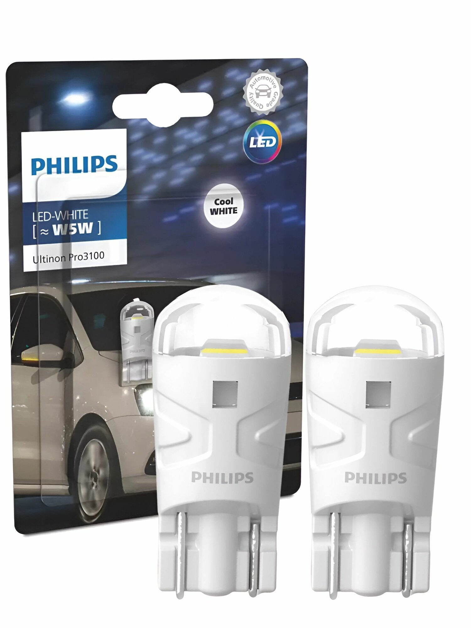Лампа автомобильная светодиодная Ultinon Pro3100 2 шт, Philips