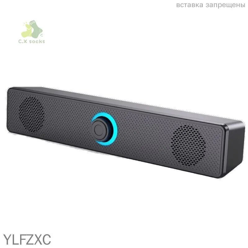 Компьютерная акустика soundbar, 2.0, пластик, портативная, Bluetooth, USB — фото 1