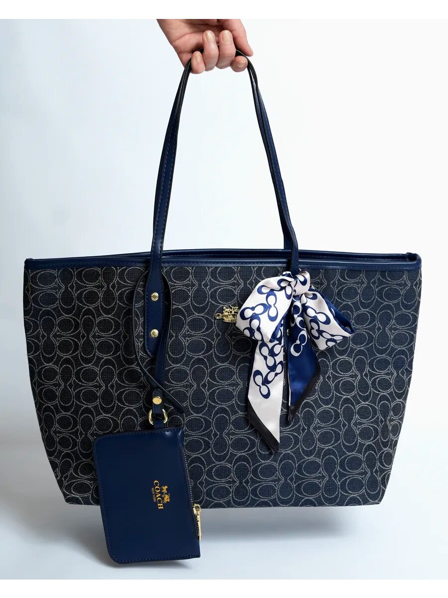 Сумка coach шоппер коуч