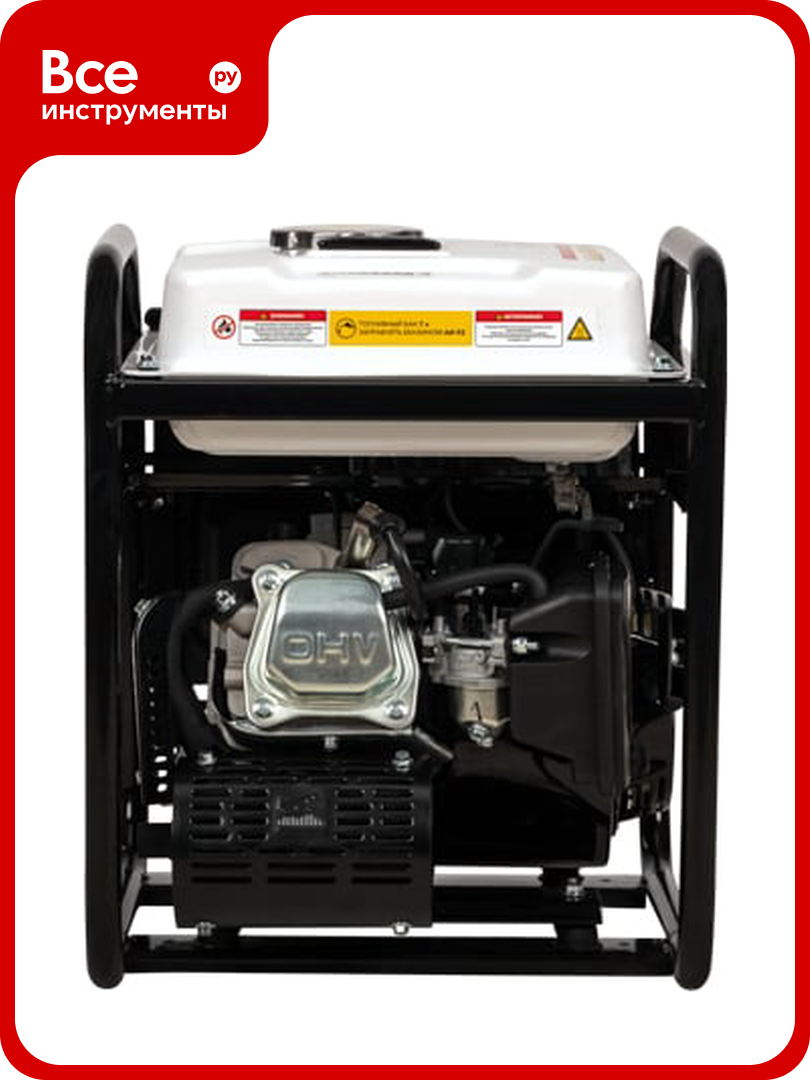 Инверторный генератор KRANZ KR3500IO 3,5 кВт, 230 В, 7 л, открытый корпус, ручной старт KR-16-1143