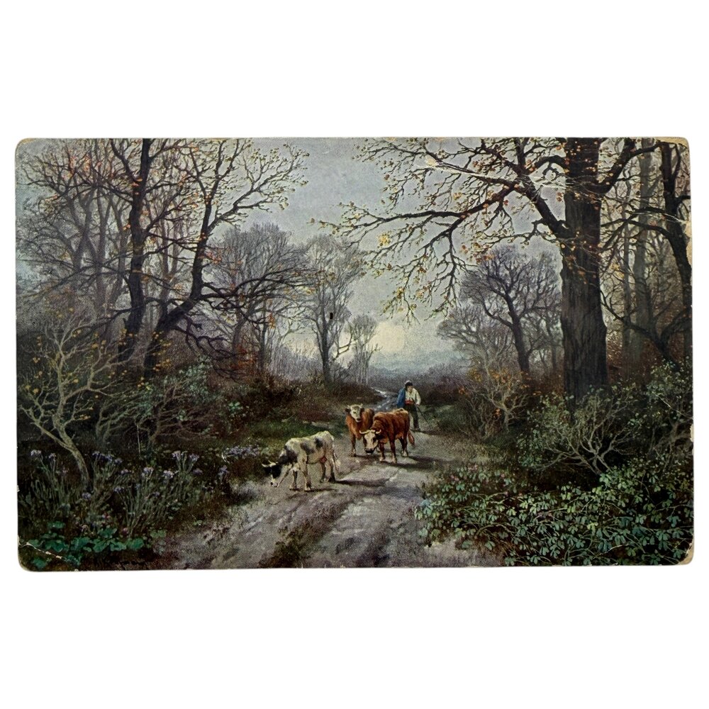 Почтовая открытка "Весенний путь" 1900-1915 гг. Германская Империя
