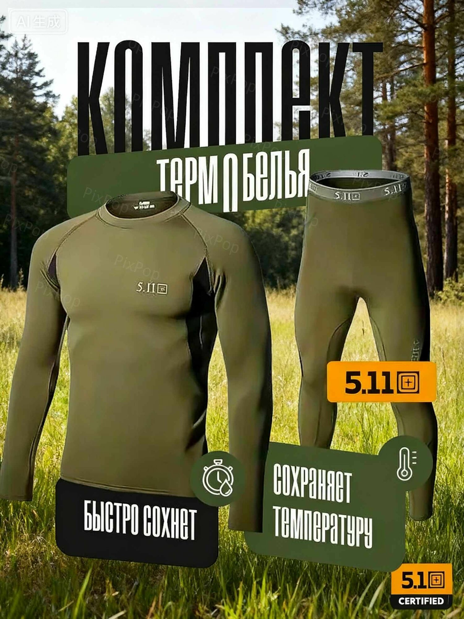 Комплект термобелья  Осень-зима 2024