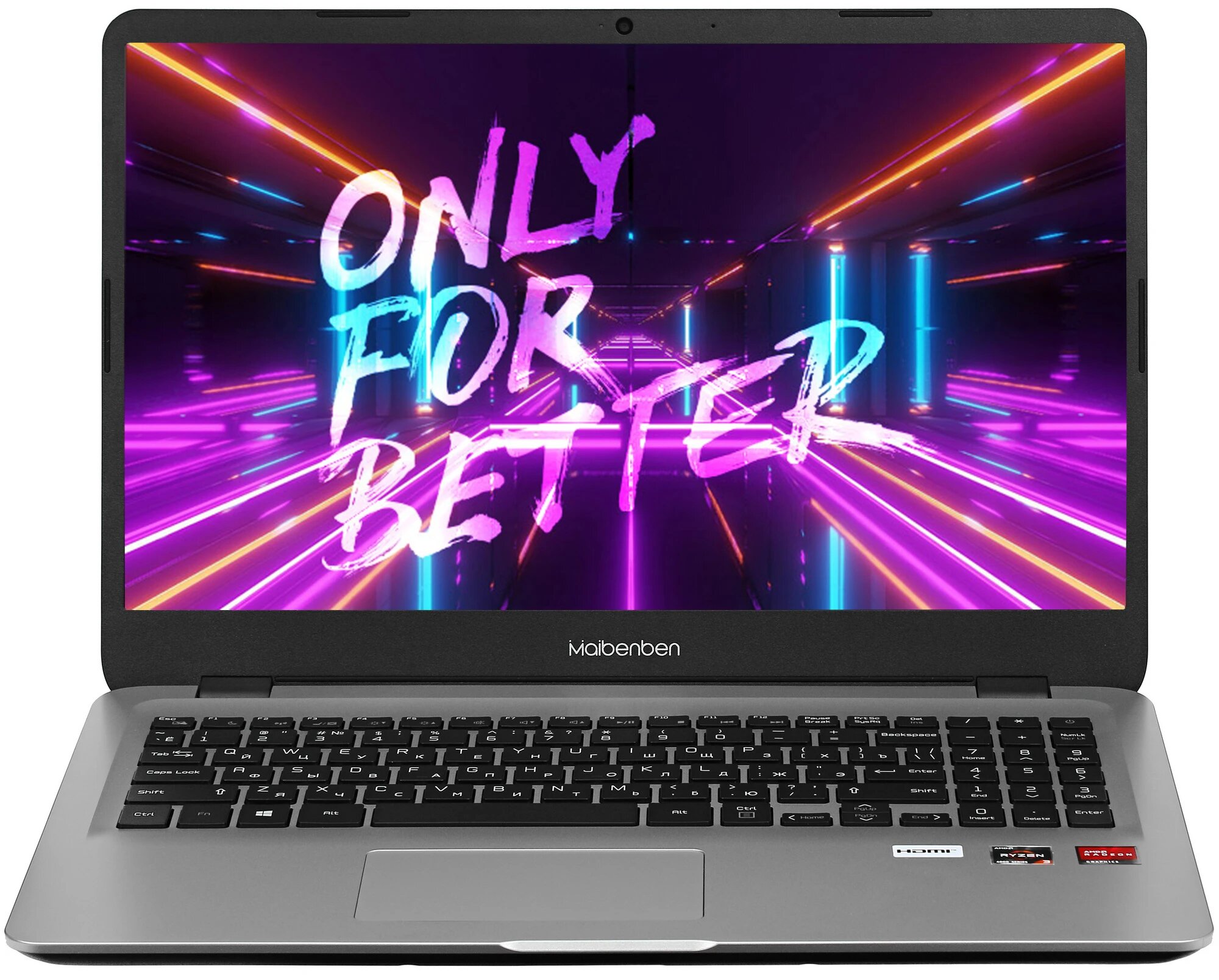Ноутбук MAIBENBEN M543, 15.6" IPS, Ryzen 3 4300U, 8GB DDR4, 256GB SSD, AMD Radeon, Linux, серебристый (M5431SA0LSRE0)