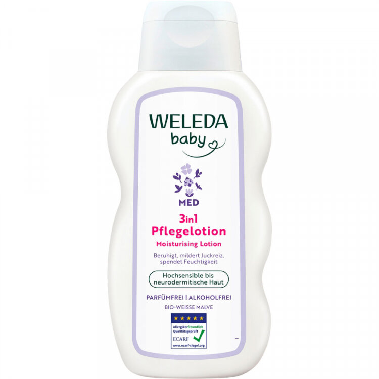WELEDA Med Увлажняющий лосьон 3-в-1 с белой мальвой 200 мл