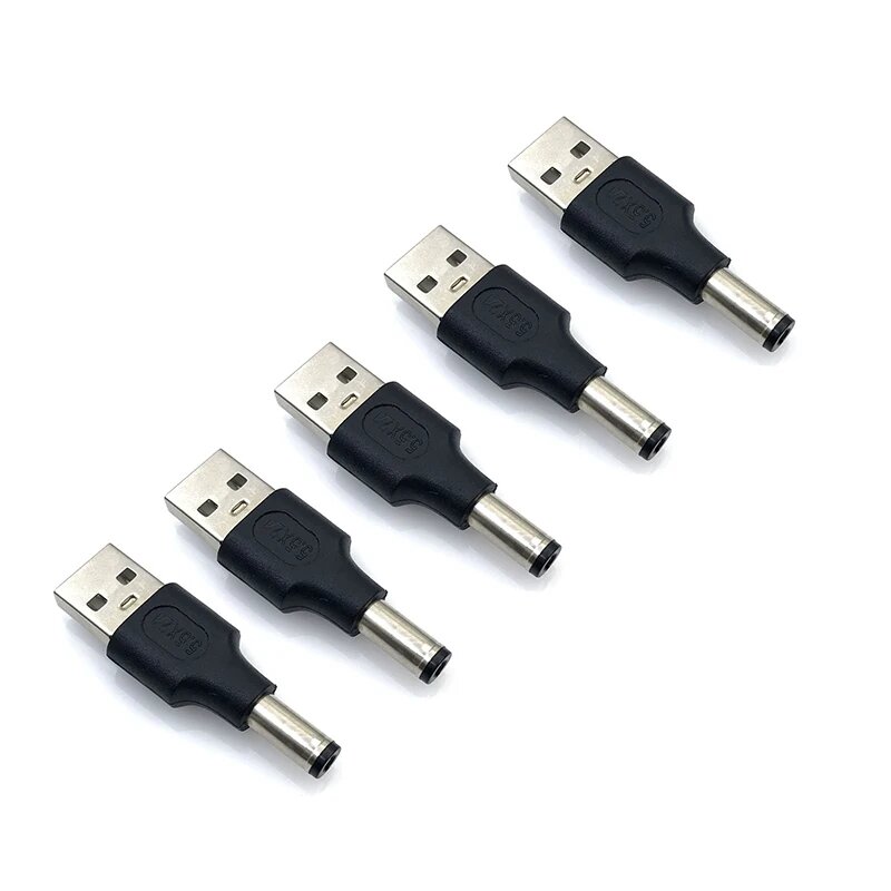 USB DC 5.5x2.1 мм разъем черный 5шт