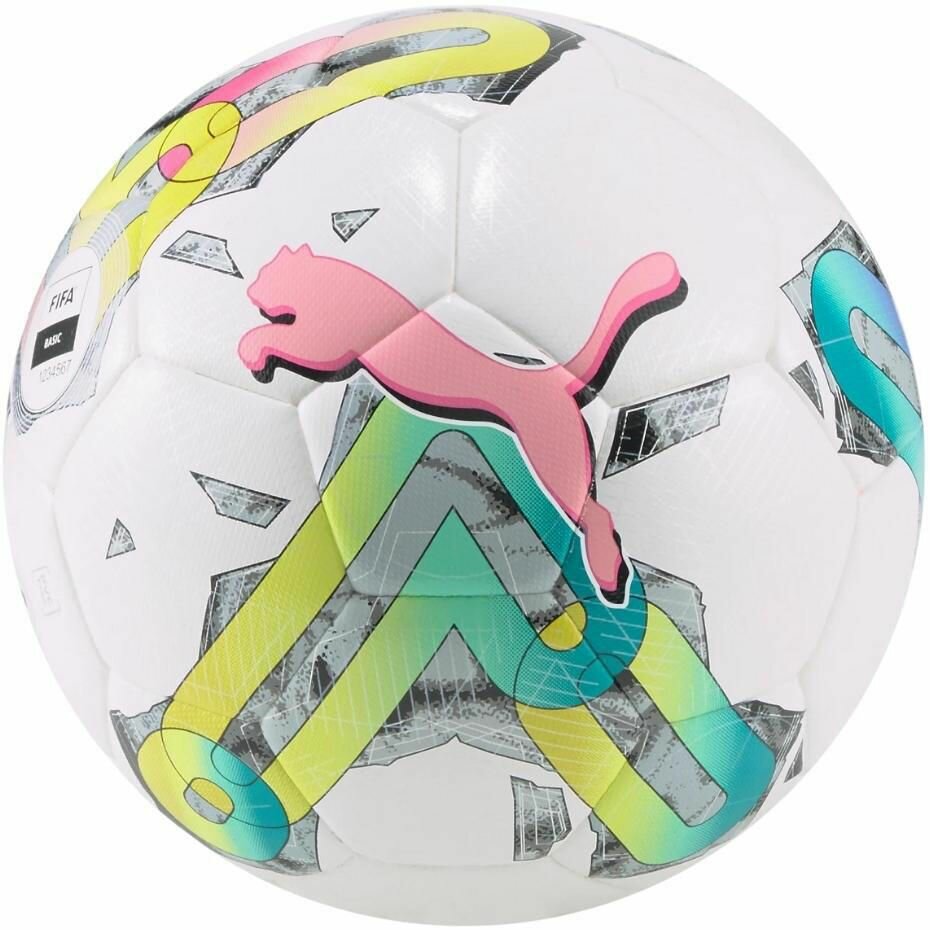 Puma Orbit 4 HYB FIFA Basic football SIZE 4, Decathlon, Цвет: Белый / Зеленый / Розовый, Размер: 4