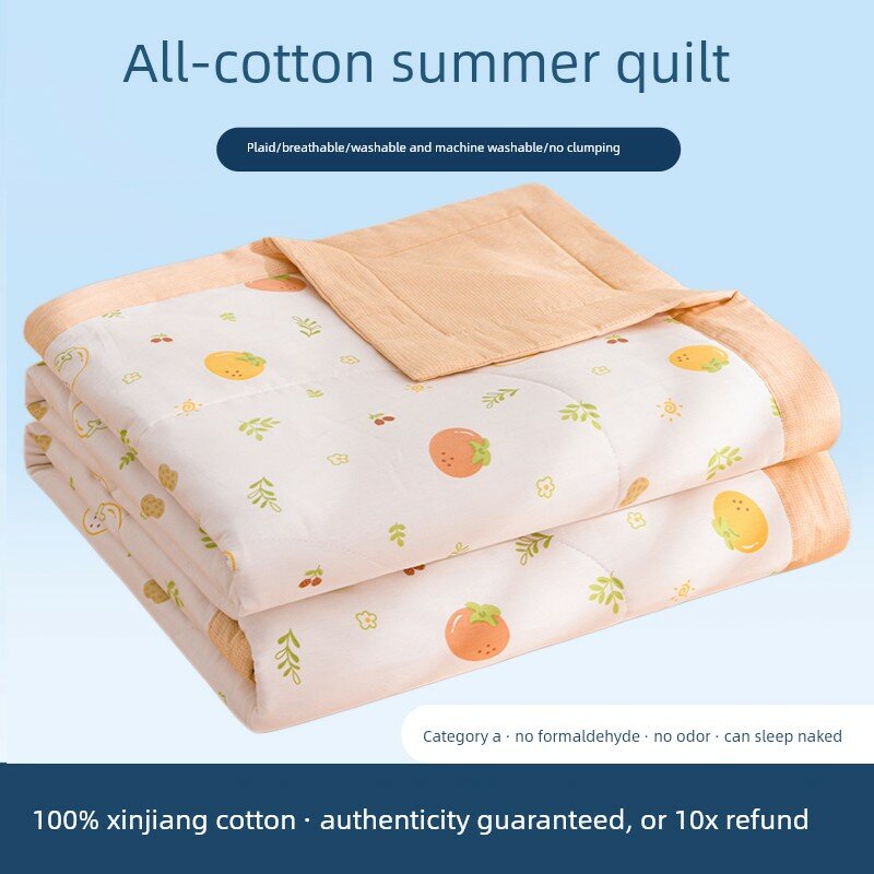 Летнее одеяло Crystal Home Textiles из 100% хлопка (хлопок Синьцзянь), машинная стирка, однослойное, для кондиционера,