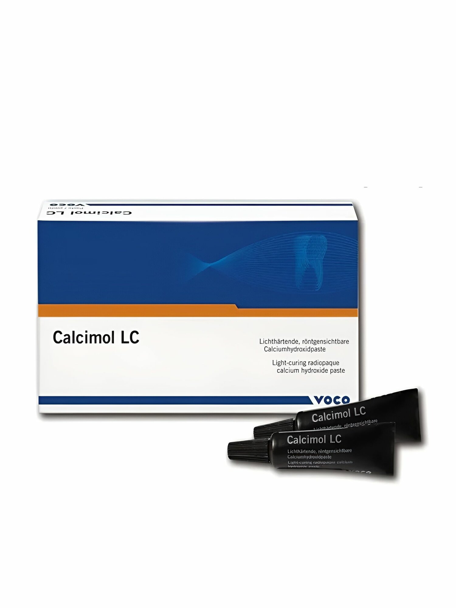 Calcimol LC (Кальцимол ЛЦ) светоотверждаемый прокладочный материал, 2 тубы по 5 г, Voco