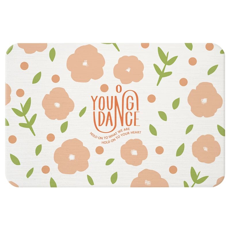 Силиконовый кухонный поддон для воды 30x40 см, цветочный рисунок, гигроскопичный, экологичный, для рабочей поверхности