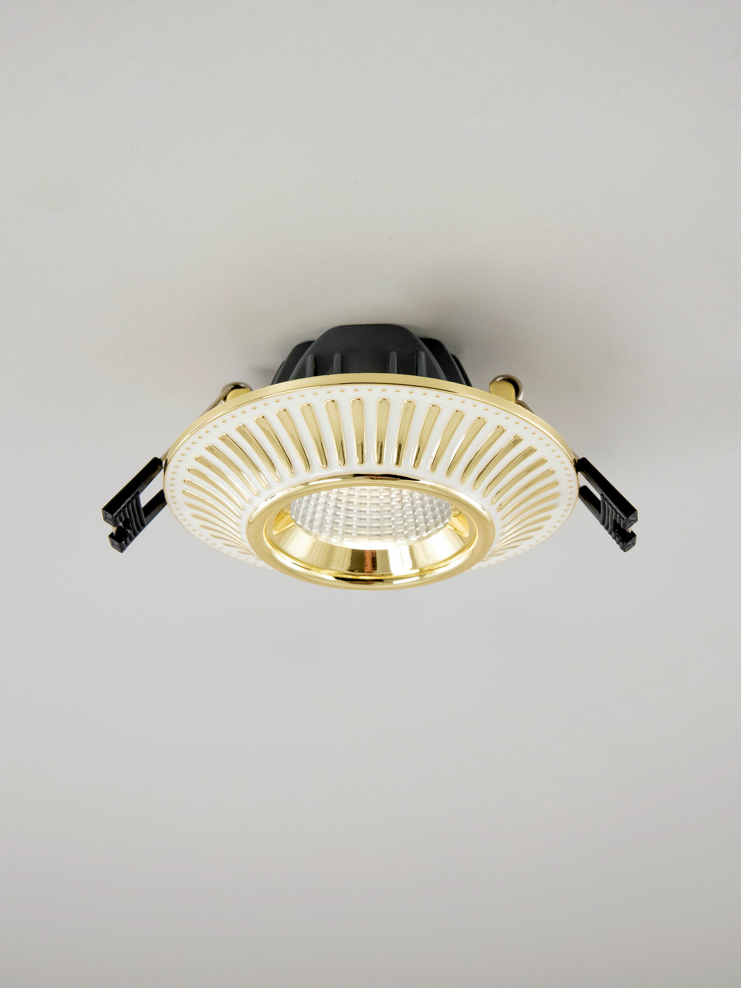Встраиваемый светильник с диммером Citilux Дзета CLD042NW2 LED белый/золото