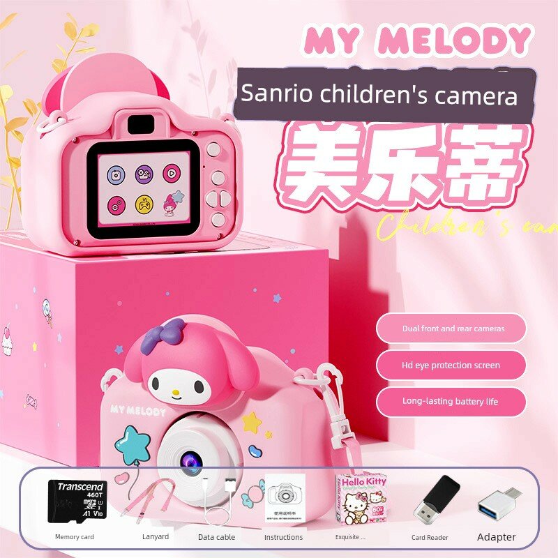 Игрушечная камера My Melody с 32 ГБ памяти и сумкой-органайзером - модель D подарок для девочек 3-6 лет
