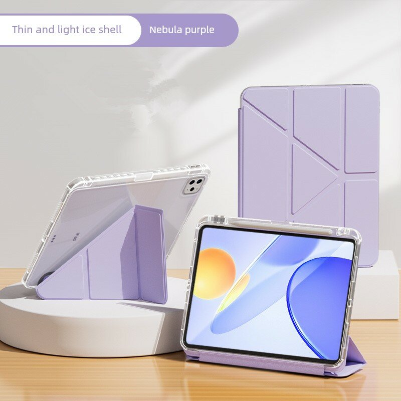 Чехол для iPad 10.2-дюймовый с держателем для ручки, пурпурный - совместим с моделями iPad 7-9