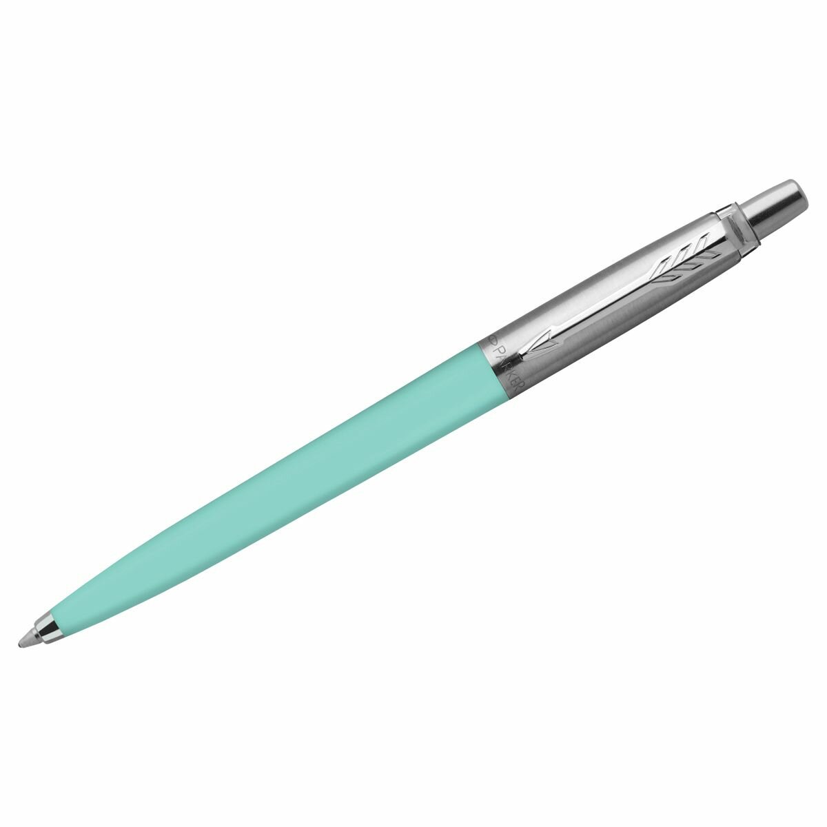 Ручка шариковая PARKER "Jotter Orig Recycled Mint", корпус мятный, детали хром, синяя в подарочной коробке
