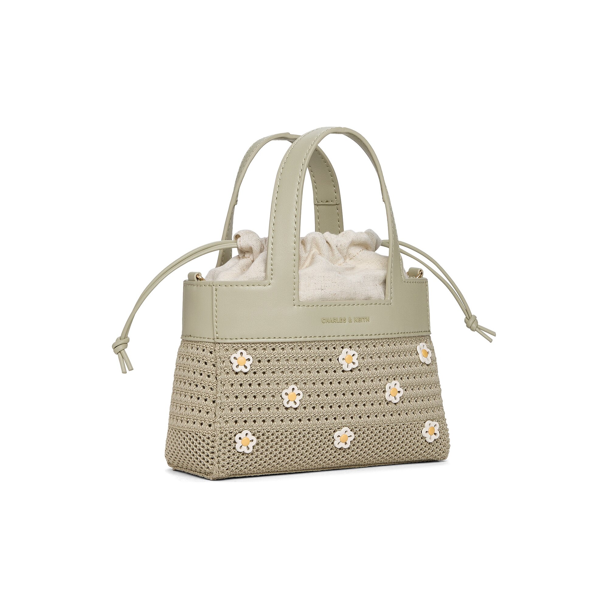 Сумка CHARLES & KEITH, фактура плетеная — фото 1