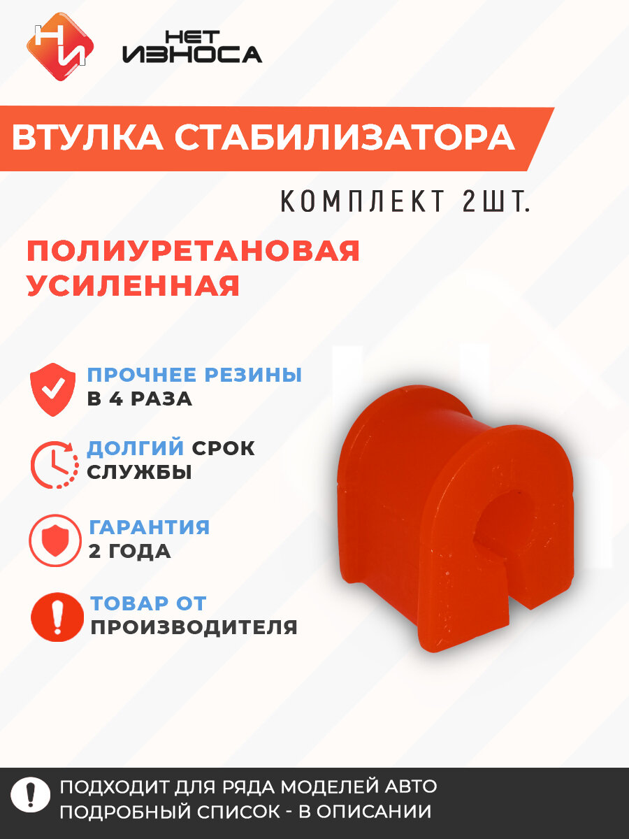 Втулка стабилизатора задней подвески I. D.16 мм NB288-2 TOYOTA Camry Gracia Harrier