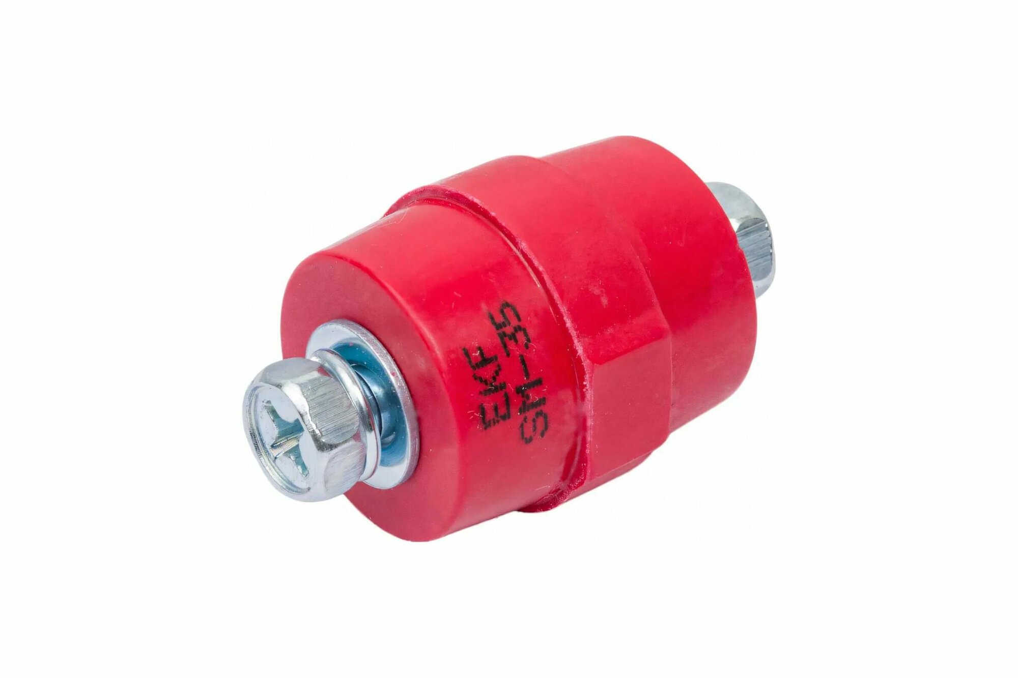 Изолятор SM 35 EKF plc-sm-35, полиэстер, красный, болтовое (болт и шайба входят в комплект поставки)