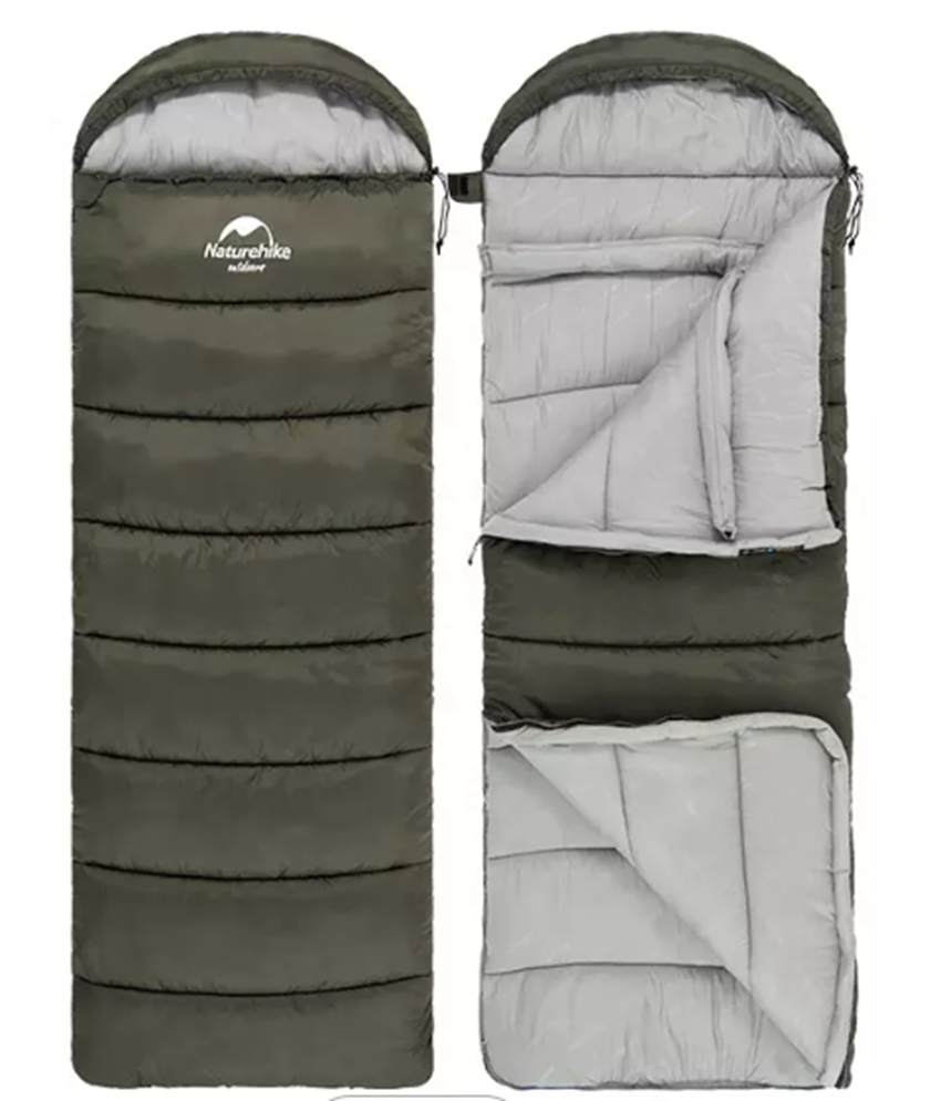 Мешок спальный Naturehike U350S, (190х30)х75 см, (левый) (ТК: -3C), темно-зеленый, арт. NH20MSD07-ARM350S-L