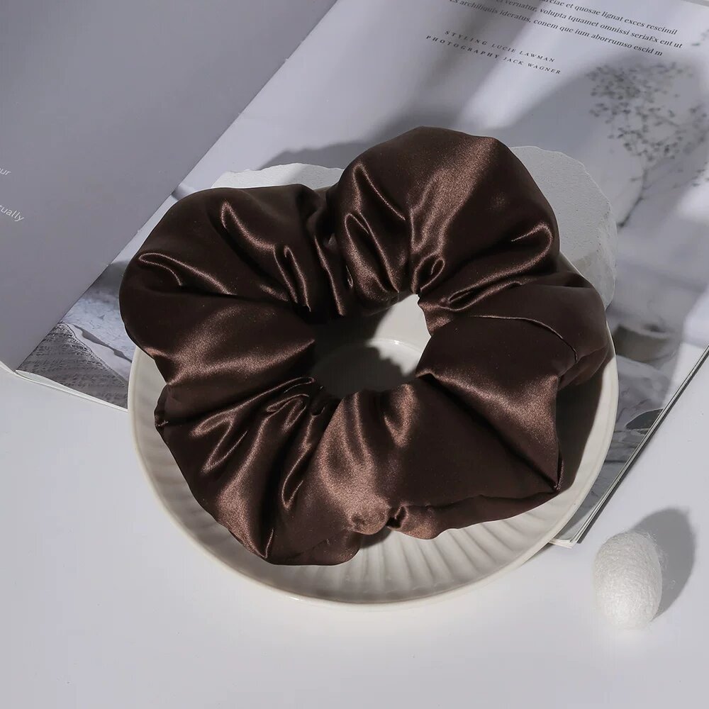 7cm, Шёлковый резинок для волос, очень большой и утолщённый, рекомендованный знаменитостями, утолщённый шёлковый