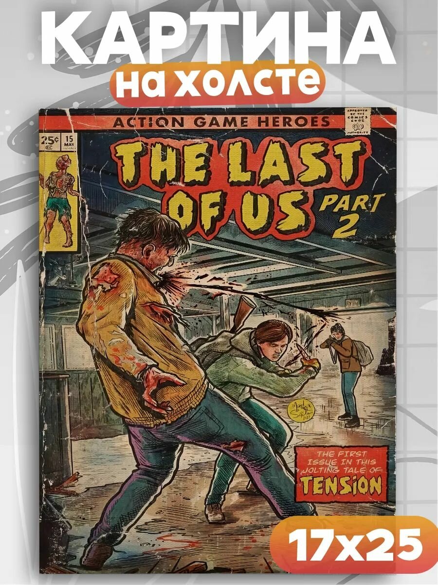 Картина на стену The last of us, на подрамнике, 1шт, 25х17 размер.