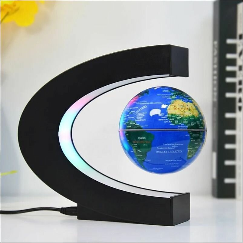 Глобус "Интерактивный", с LED-подсветкой, астрономический, диаметр 8,5 см