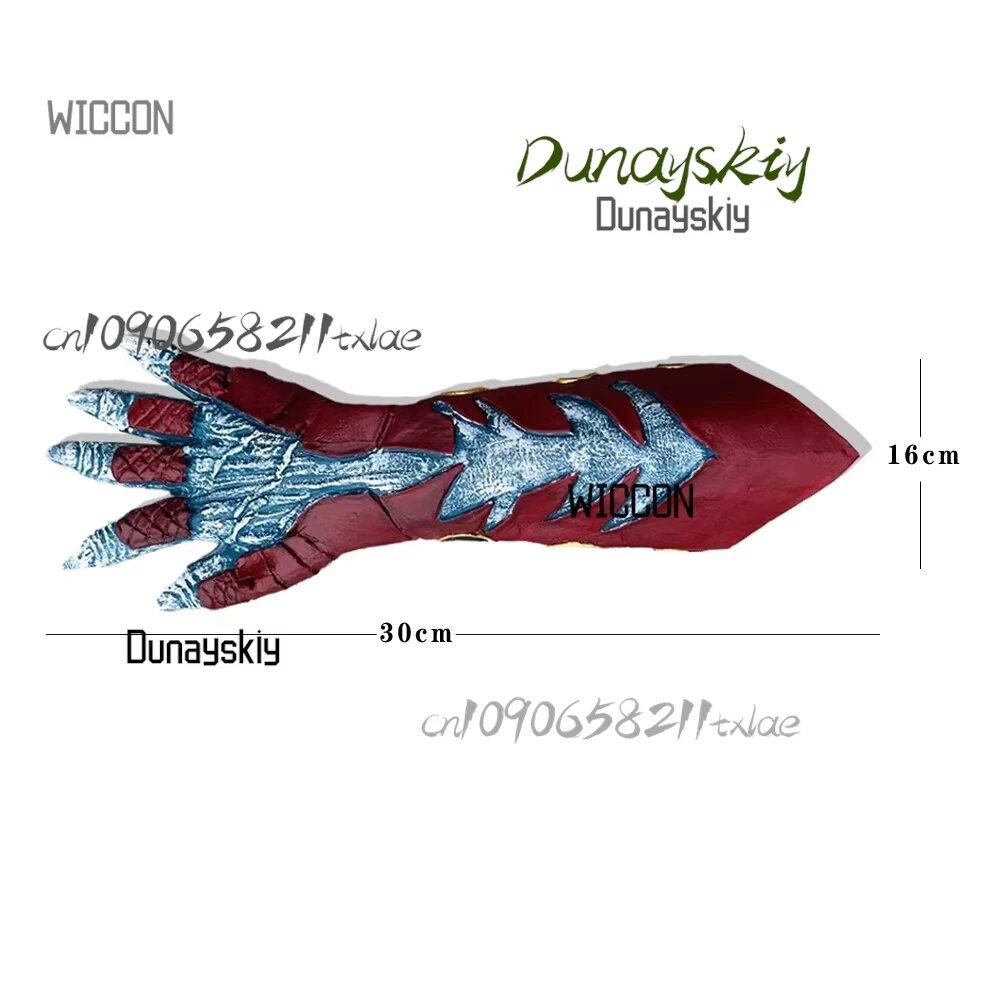 Костюм Devil May Cry 4 Nero, перчатка, Бордовый, XL