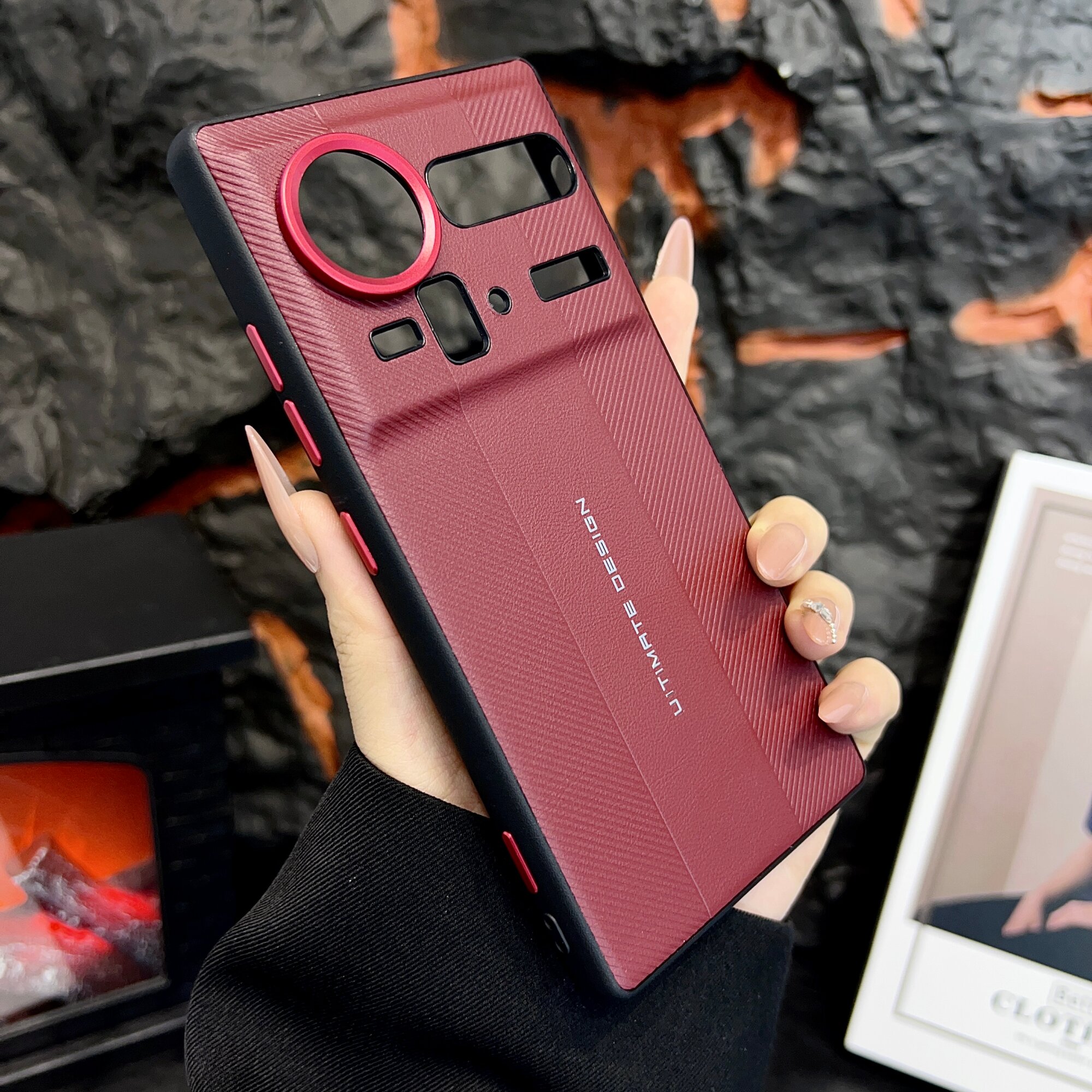 Чехол Для ZTE Nubia Z80 Ultra / ЗТЕ Нубия Зет 80 Ультра, soft touch, чехол-кардиомонитор, искусственная кожа, поликарбонат (PC), защита камеры, ударопрочный, усиленные углы, Nubia, ZTE Nubia Z80 Ultra,