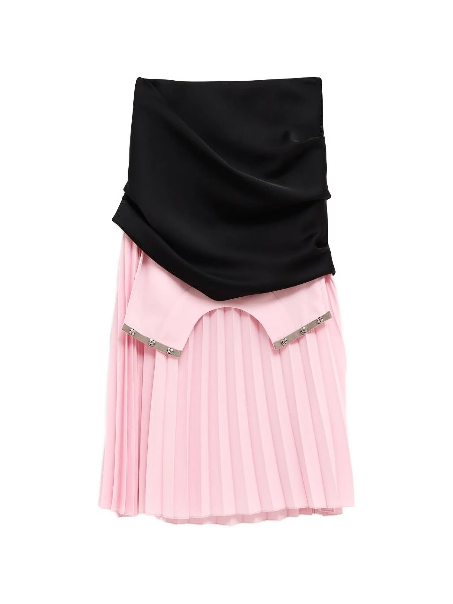 Юбка Pleated draped midi skirt