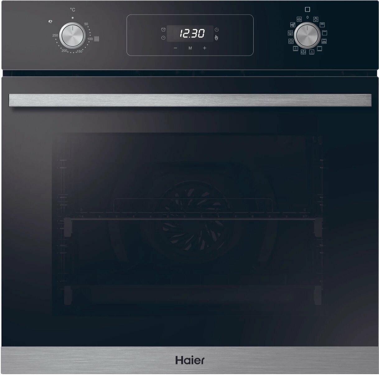 Электрический духовой шкаф Haier HOD-P12CTBX с сенсорным дисплеем, глубиной 56,8 см, объемом 70 литров
