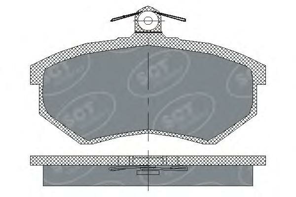 SCT SP 176 Тормозные колодки (комплект 4 шт.)