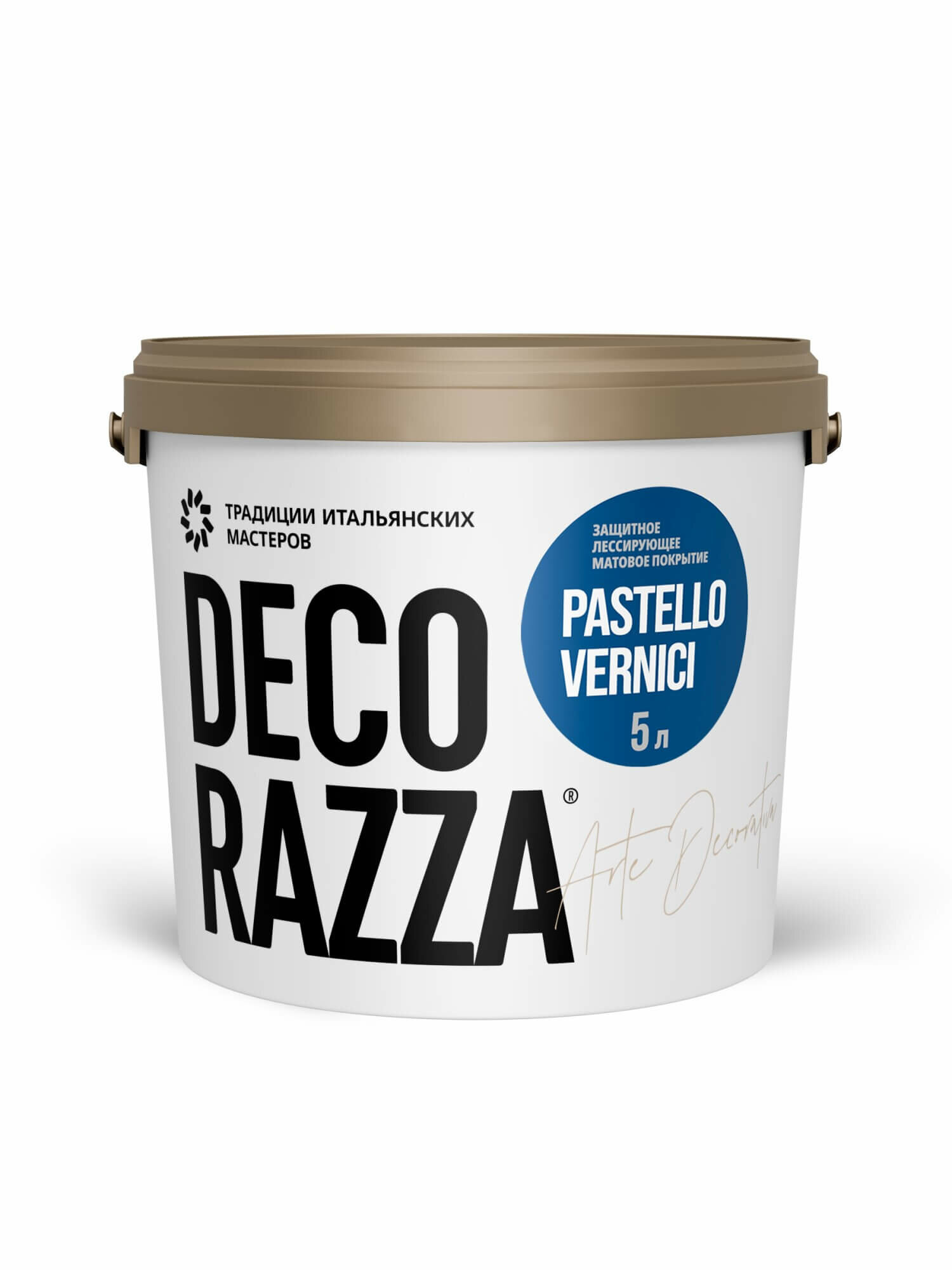 Декоративное защитное лессирующее матовое покрытие Decorazza Pastello Vernici (5кг) PV 10-18