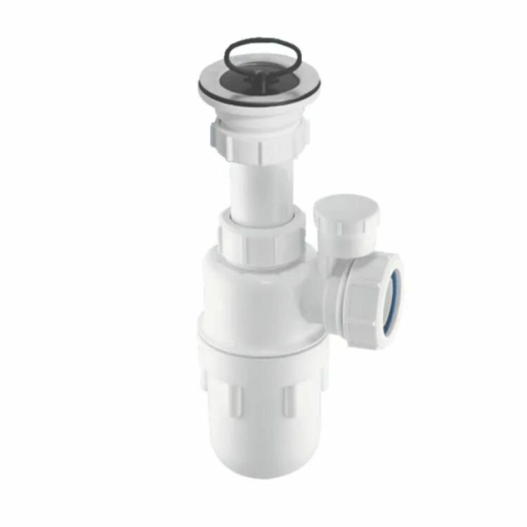 Сифон бутылочный с выпуском вент. клапаном McAlpine (1 1/2"x40мм) MRSK13V