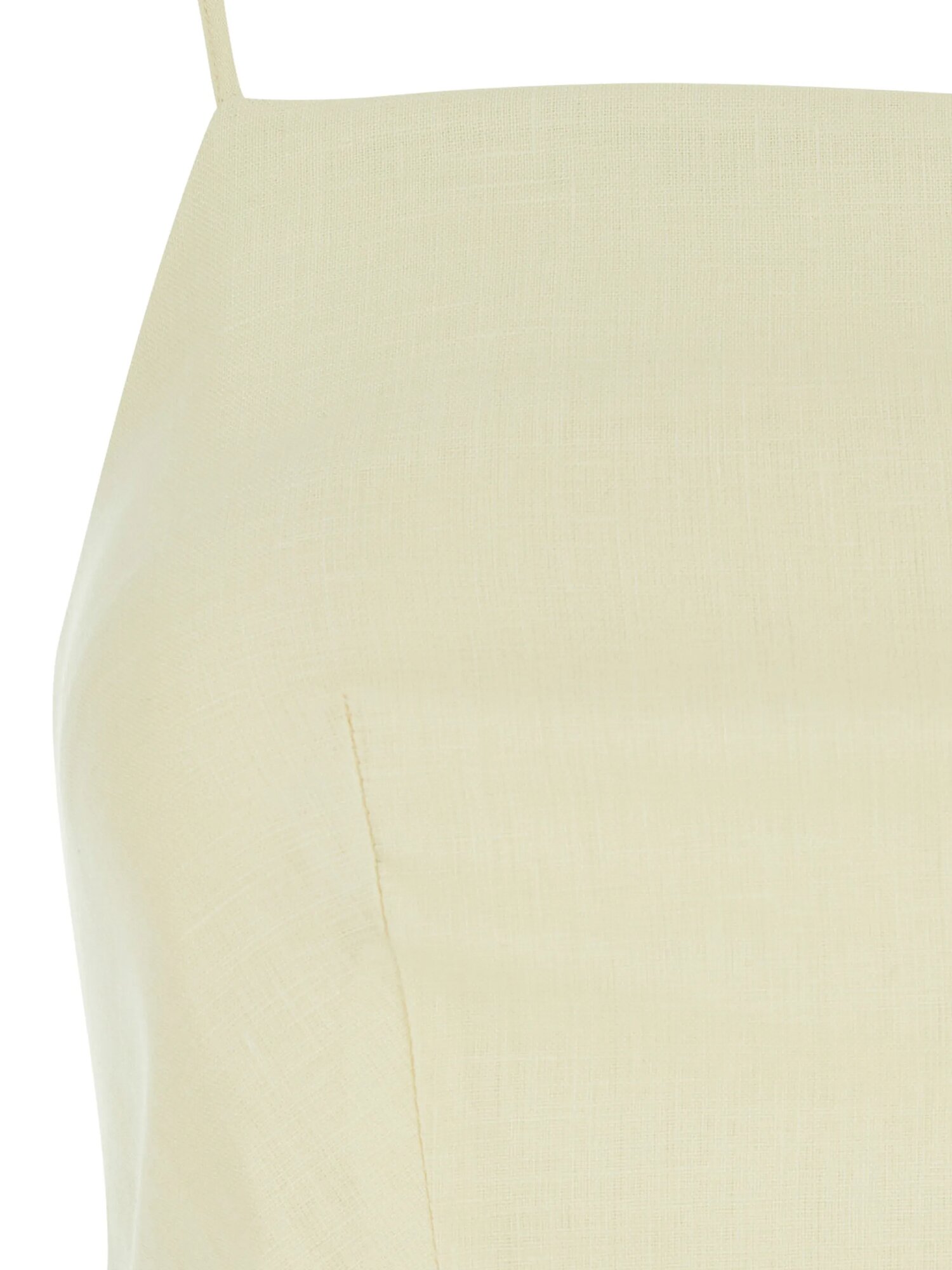 Топ SEMICOUTURE Spaghetti-strap cut-out top, размер 38, yellow — фото 1