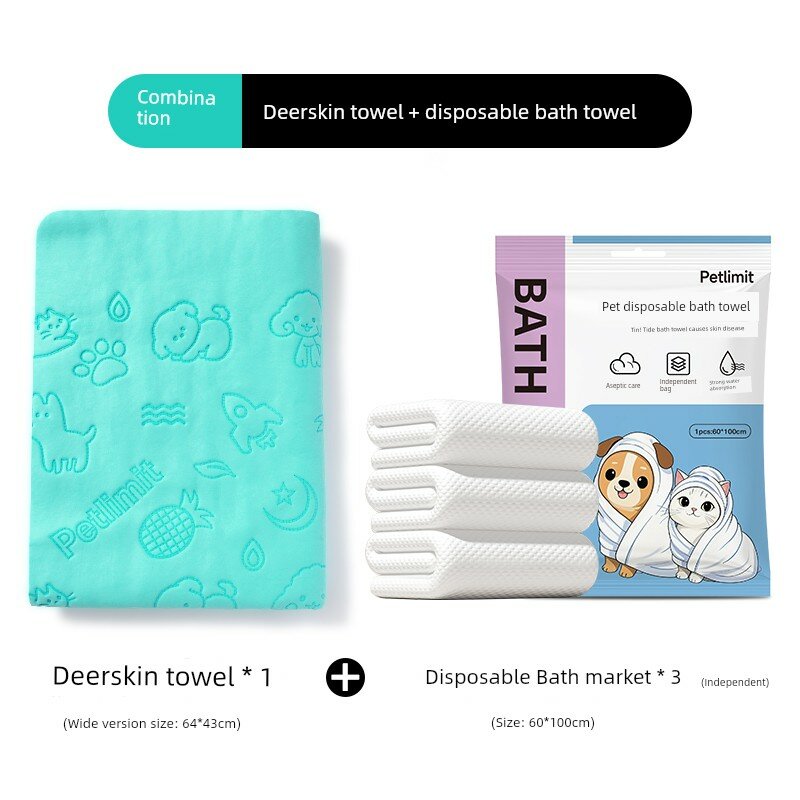 Полотенце Petlimit для животных, впитывающее, замшевое, специальное банное полотенце для маленьких собак и кошек,