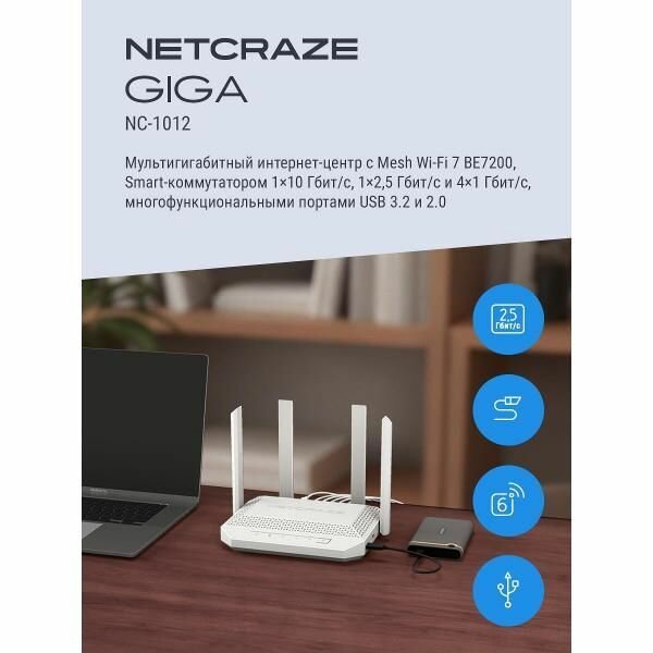 Wi-Fi роутер Netcraze Netcraze Giga