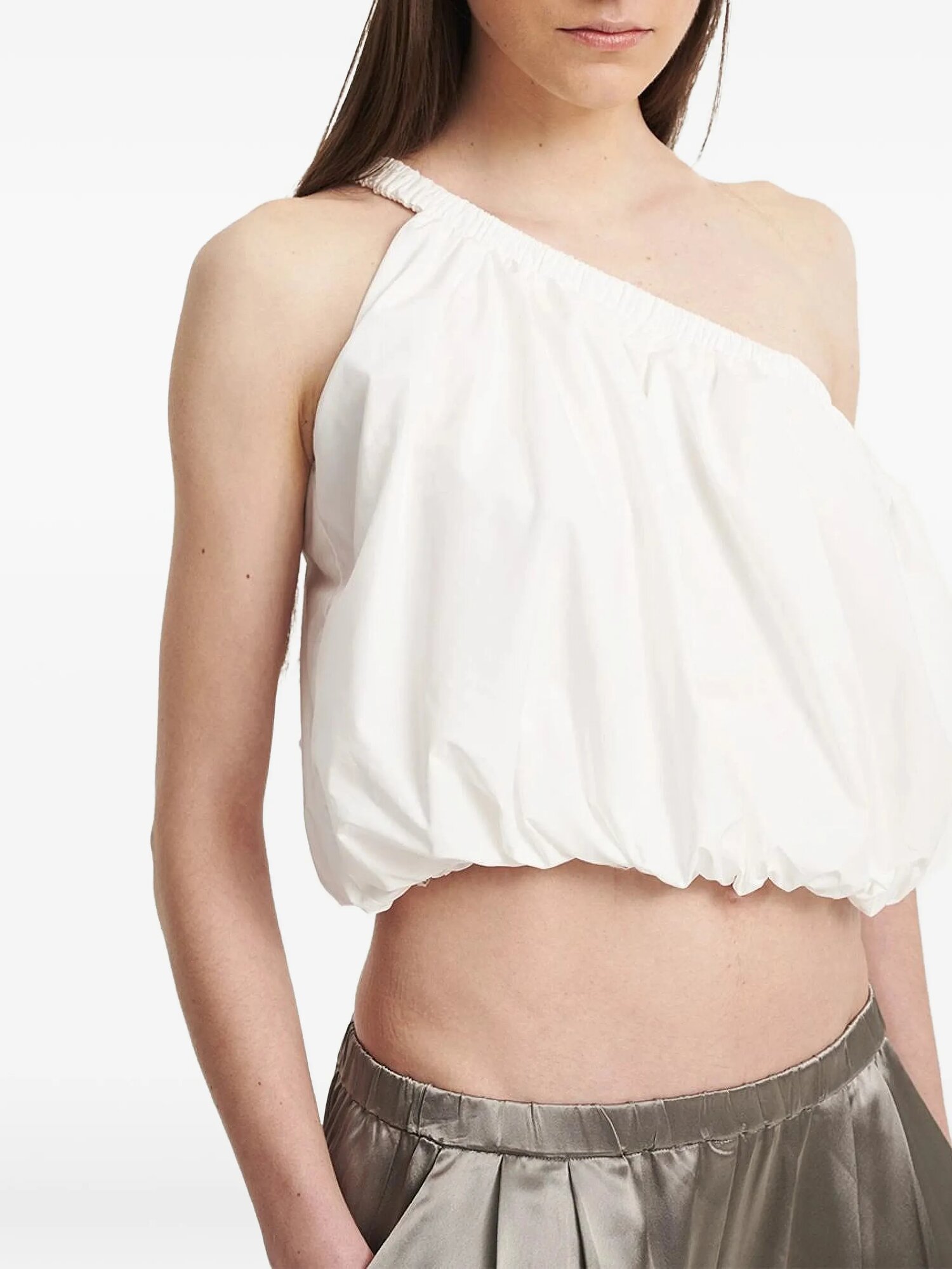Топ ELEH One-shoulder cropped top, размер 42, white — фото 1