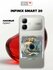 Силиконовый чехол на Infinix Smart 20 / Инфиникс Смарт 20 с принтом Витражный ди...