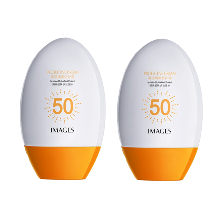 Солнцезащитный крем унисекс Images SPF50+, Clear Primer Protective Cream 45ml*2