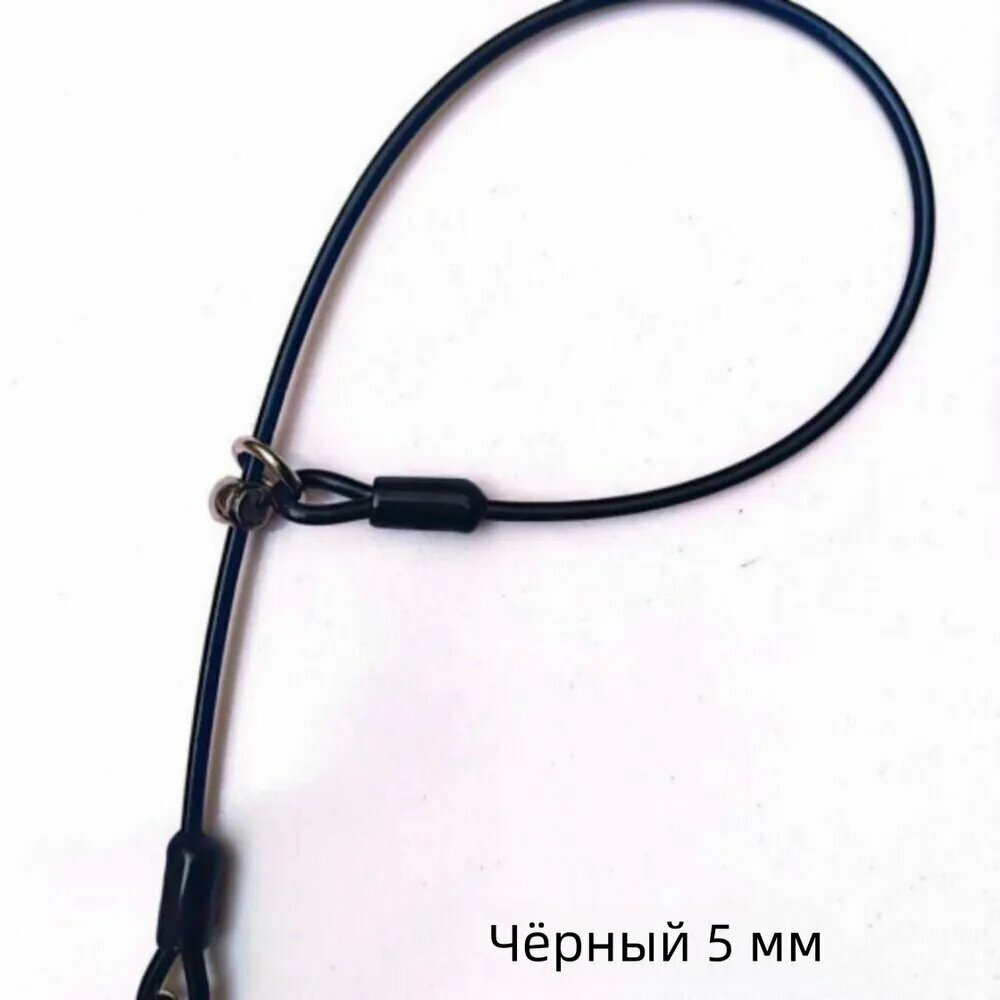 Корректор-удавка поведения собак, ринговка 60 см желто-зеленый чёрный 5mm