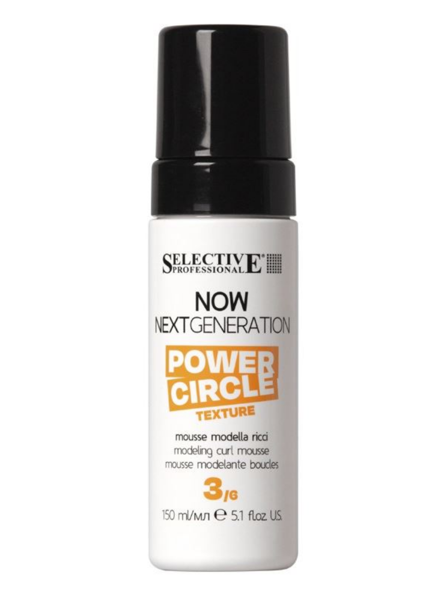 Мусс Selective Professional Now Next Generation Power Circle, Мусс для создания упругих локонов, 150 мл